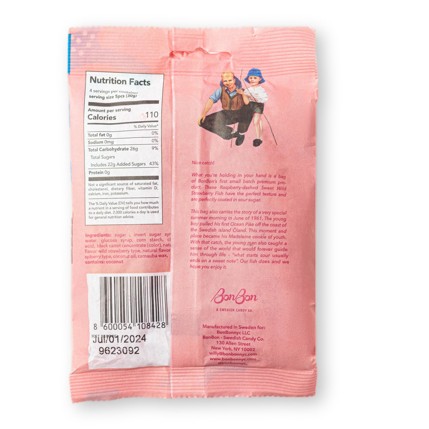 BonBon's Sweet Wild Strawberry Fish – BonBon - A Swedish Candy Co