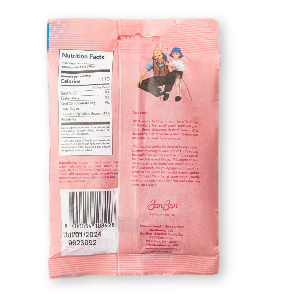 BonBon's Sweet Wild Strawberry Fish – BonBon - A Swedish Candy Co