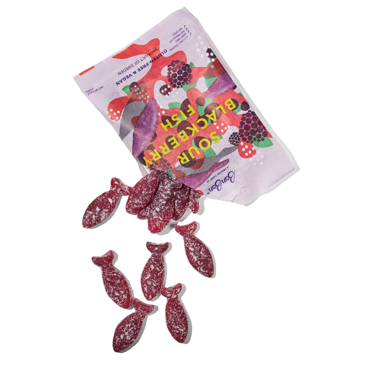 BonBon's Sour Blackberry Fish – BonBon - A Swedish Candy Co